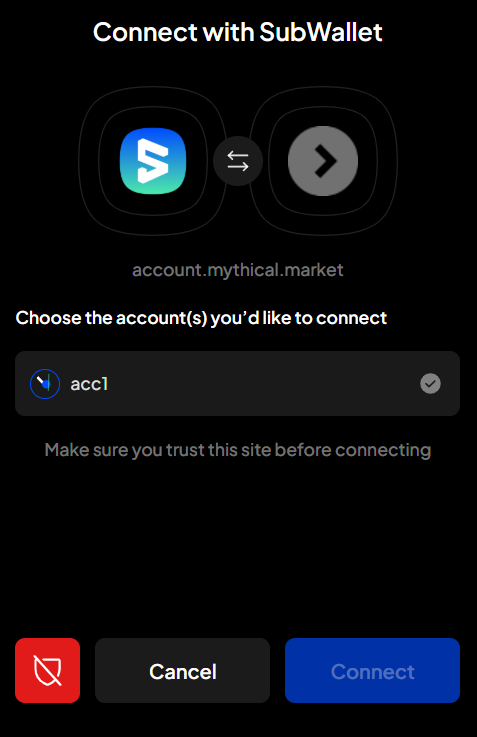 How to link external wallet to your Mythical Market account? – Mythical ...