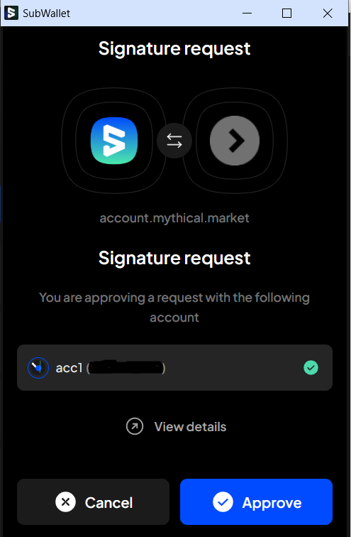 How to link external wallet to your Mythical Market account? – Mythical ...